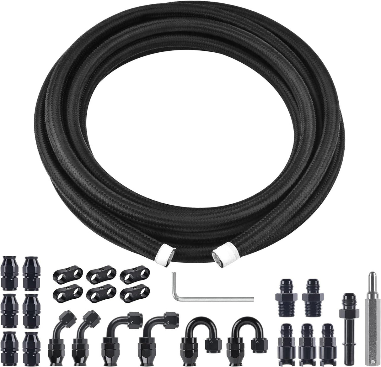 EVIL ENERGY 6AN 3/8" PTFE LS Swap EFI Fuel Line Fitting Kit E85 ...