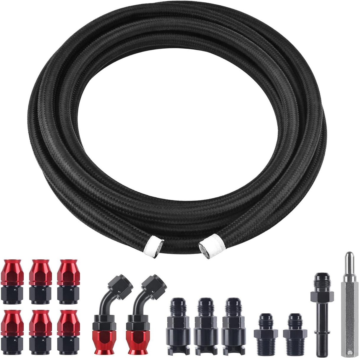 EVIL ENERGY 6AN 3/8" PTFE LS Swap EFI Fuel Line Fitting Kit E85 ...