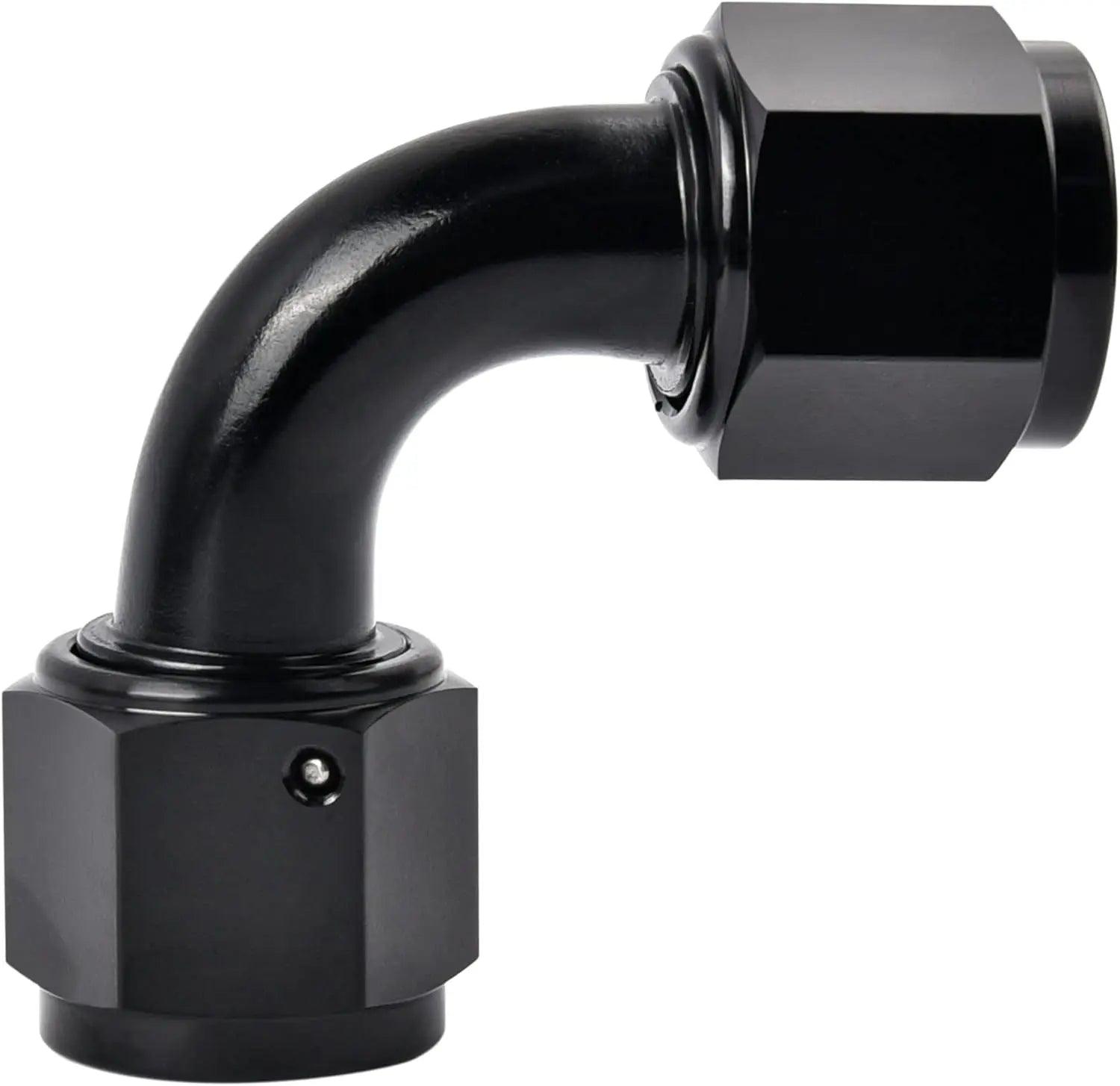 EVIL ENERGY 90° AN Fitting Adapter Female to Female Swivel Coupler ...