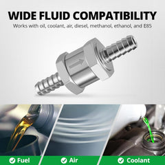 EVIL ENERGY One-Way Fuel Check Valve Inline – Aluminum – EVILENERGY