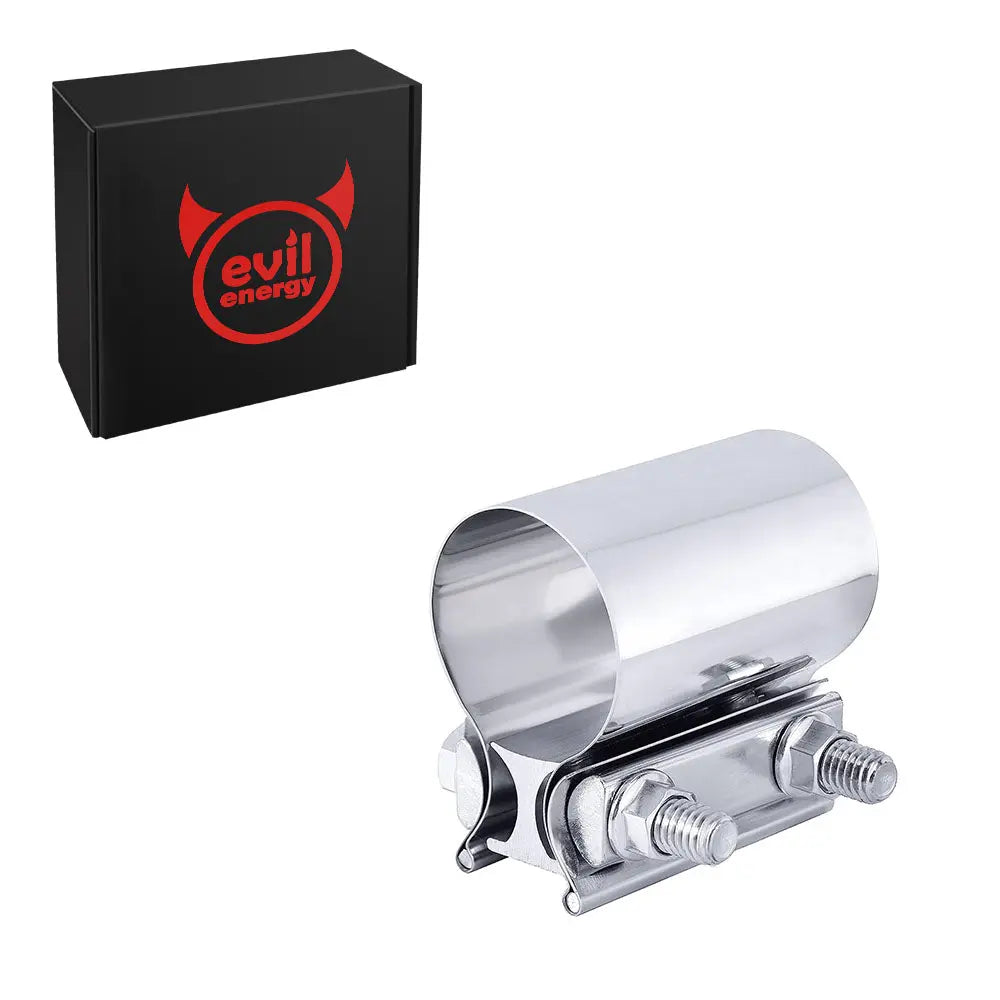EVIL ENERGY Butt Joint Exhaust Clamp Sleeve Coupler Stainless Steel ...