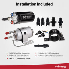 LS Swap Fuel Pump Kit – 300LPH Fuel Line Kit with PTFE Fuel Line for ...