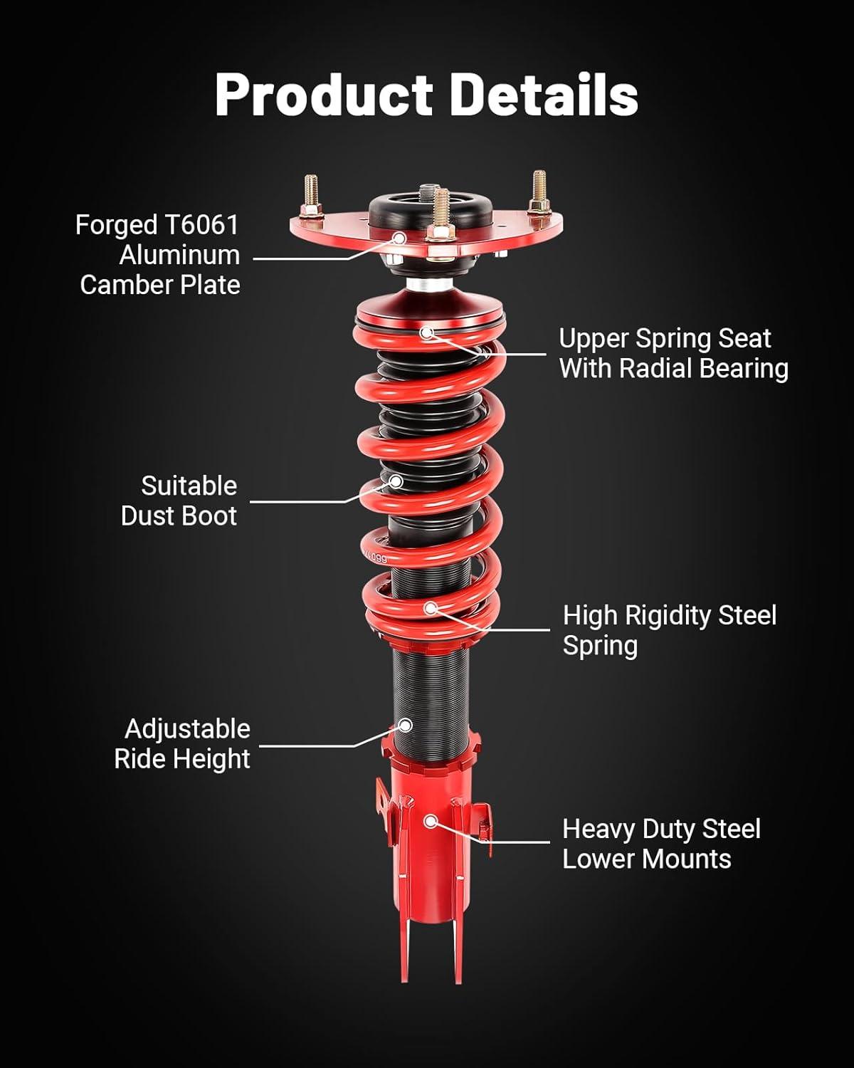 EVIL ENERGY Coilovers Suspension Kit for Subaru WRX & WRX STI (2015 ...