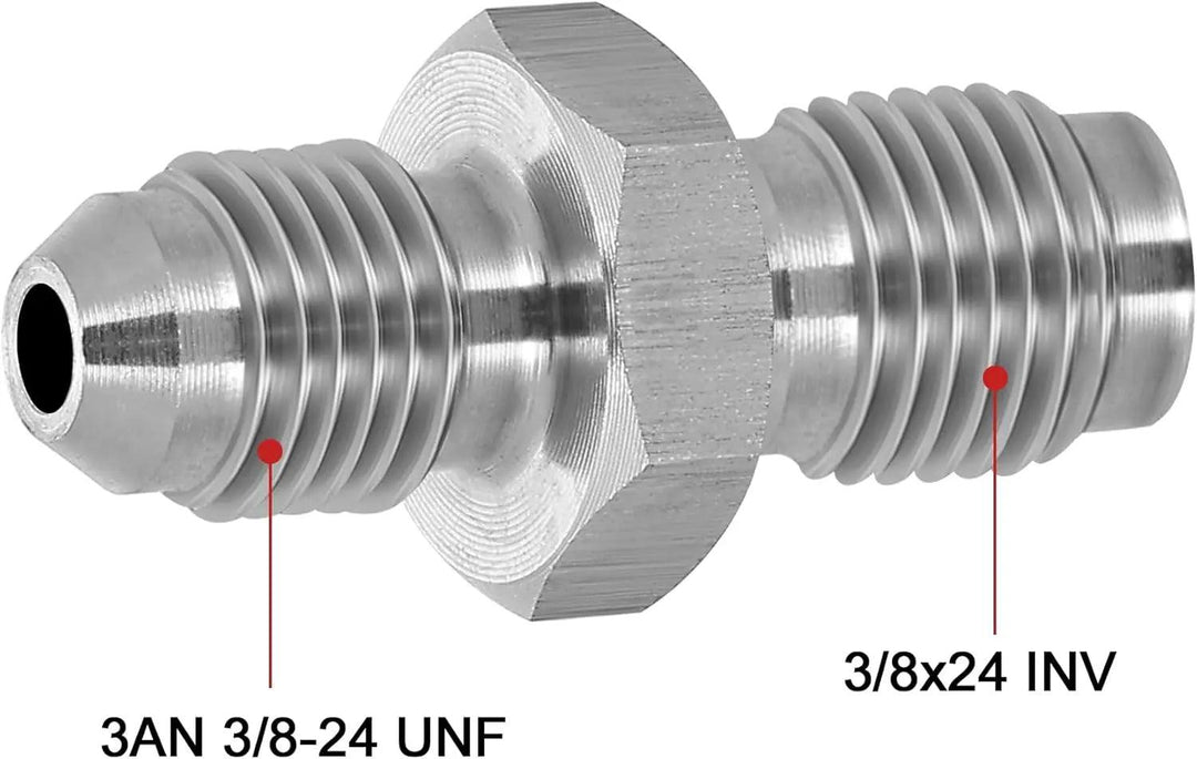 EVIL ENERGY 3AN Male to 3/8x24 Inverted Flare Brake Thread Fitting ...