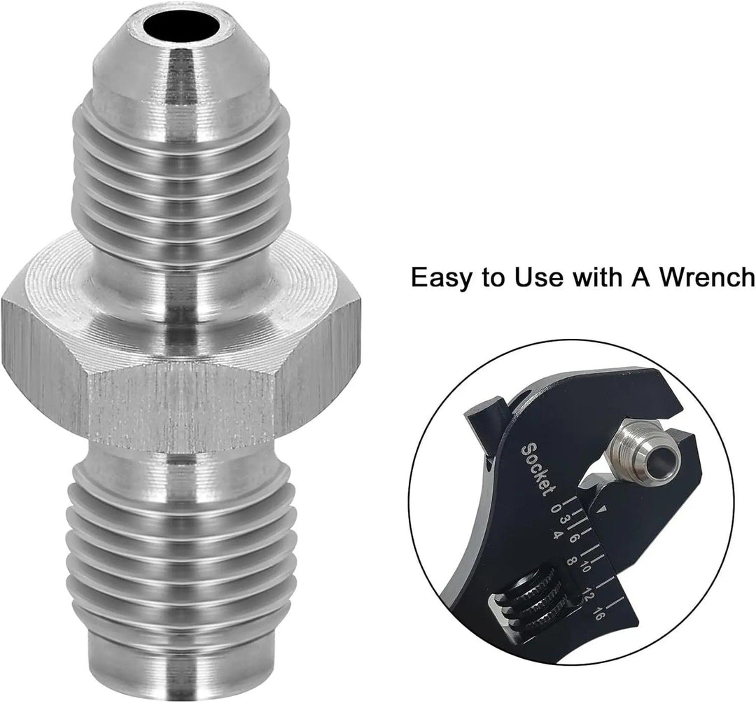 EVIL ENERGY 3AN Male to 3/8x24 Inverted Flare Brake Thread Fitting ...