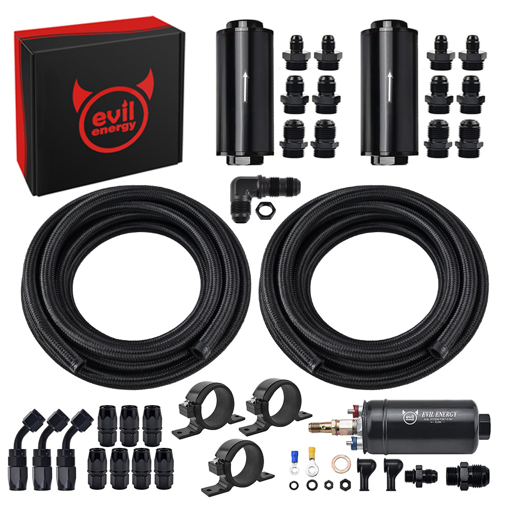 Fuel Injection Line Kit with PTFE/CPE Fuel Line | 300LPH Pump – EVILENERGY