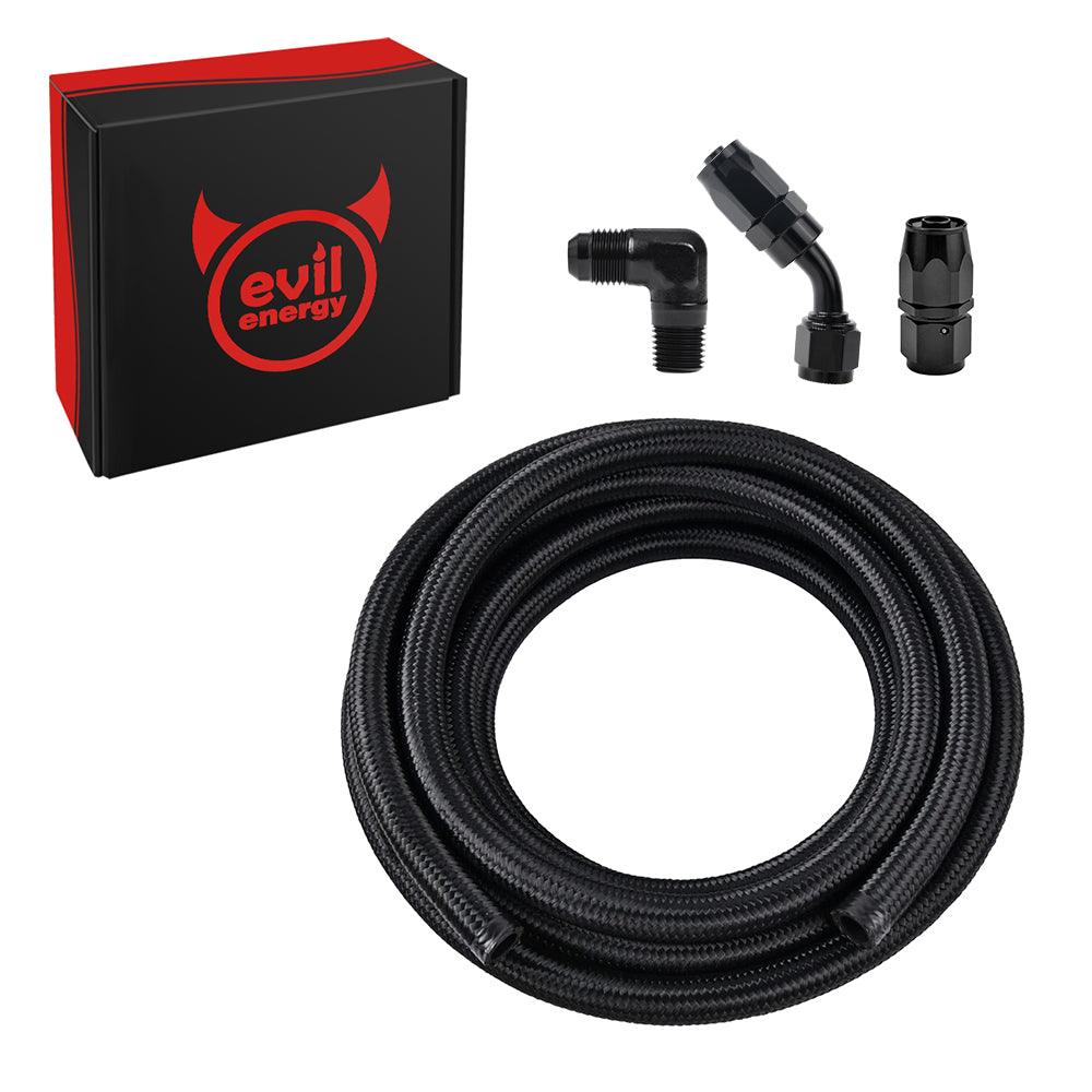 Braided Fuel Line Kit | 3/8 Fuel Line | Fuel Lines - EvilEnergy ...
