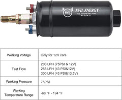 EVIL ENERGY Fuel Cell Kit — Aluminum Fuel Cells with 300LPH Pump ...