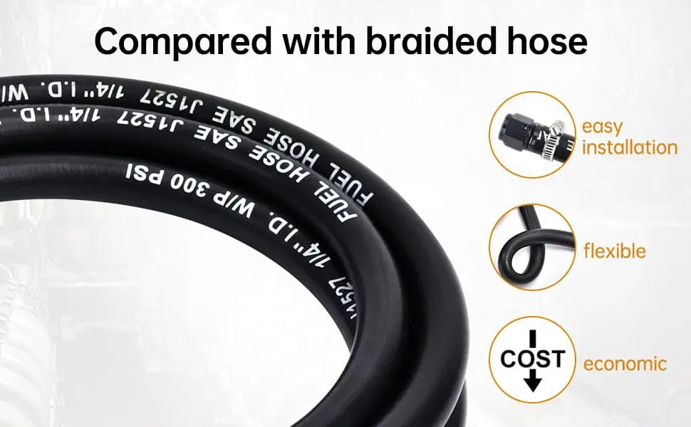 EVIL ENERGY Marine Fuel Hose Type A1-15 SAE J1527 Fuel Line Hose 10FT