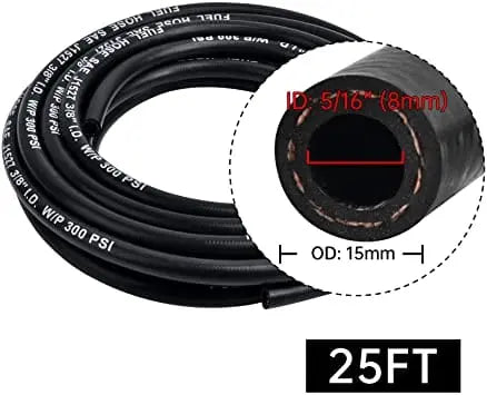 EVIL ENERGY Marine Fuel Hose Type A1-15 SAE J1527 Fuel Line Hose 25FT ...