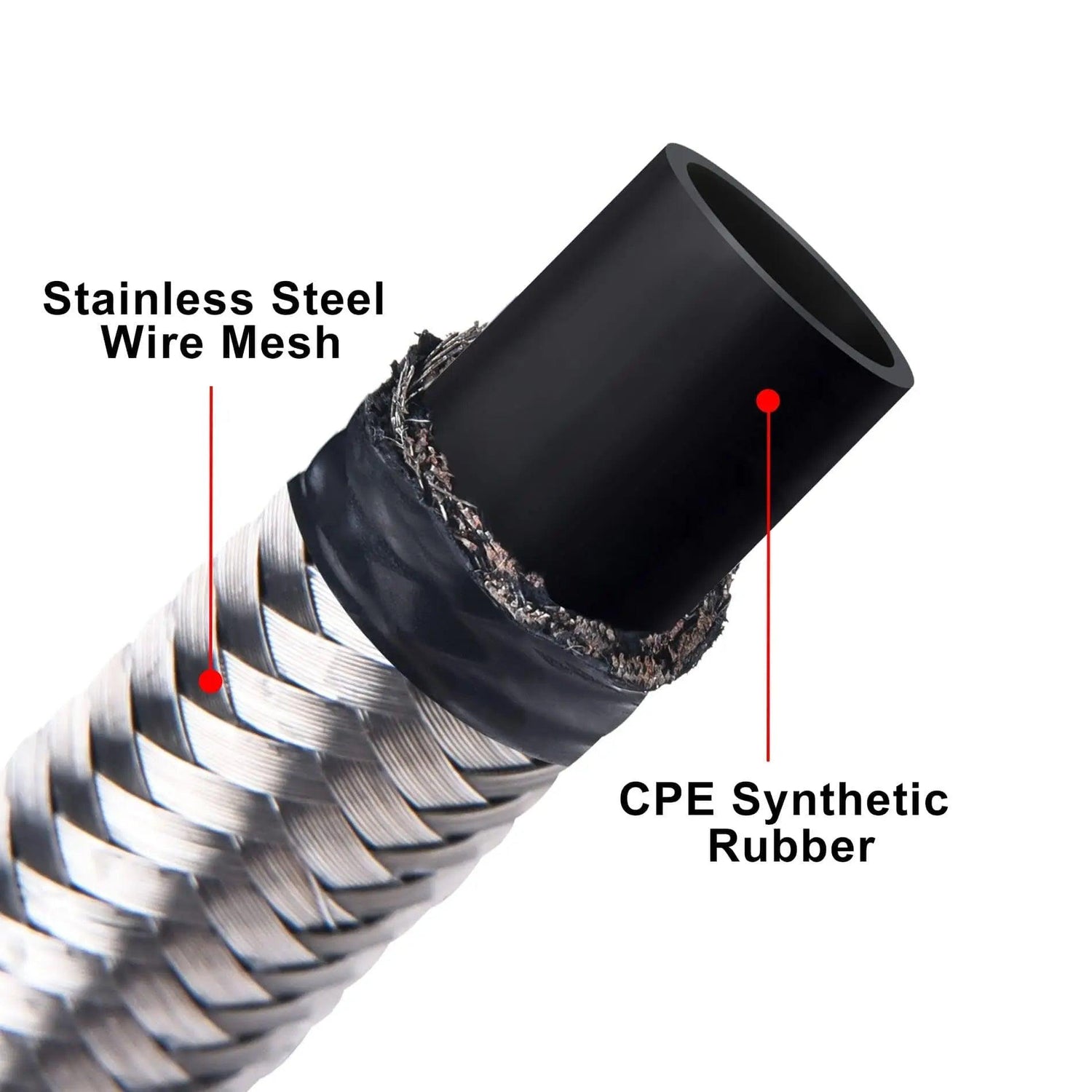 EVIL ENERGY 6/8/10AN CPE Fuel Line Kit Braided Nylon Fuel Hose 10FT Si ...