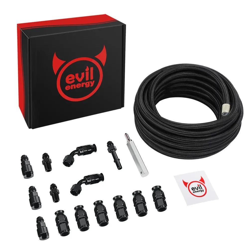 EVIL ENERGY 6AN 3/8" PTFE LS Swap EFI Fuel Line Fitting Kit E85 ...