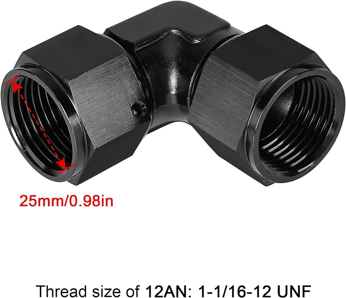 EVIL ENERGY 90° Low Profile AN Female Swivel Coupler Union Fitting ...