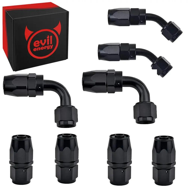 EVIL ENERGY AN Hose End Fitting Kits with Flare Union & NPT Fittings ...