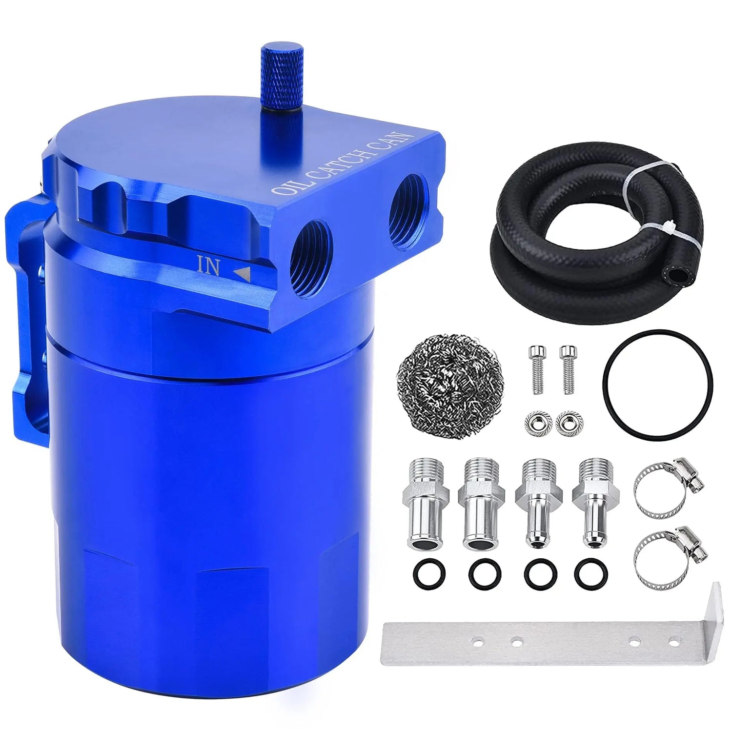 EVIL ENERGY Baffled Oil Catch Can 300ml Universal Aluminum Black ...