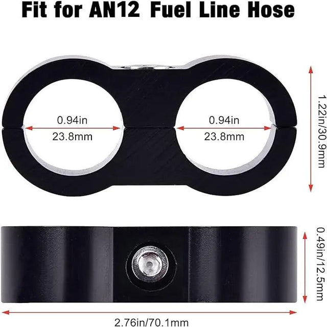 EVIL ENERGY Hose Separator Clamp Fuel Line Mounting Clamp Aluminum ...