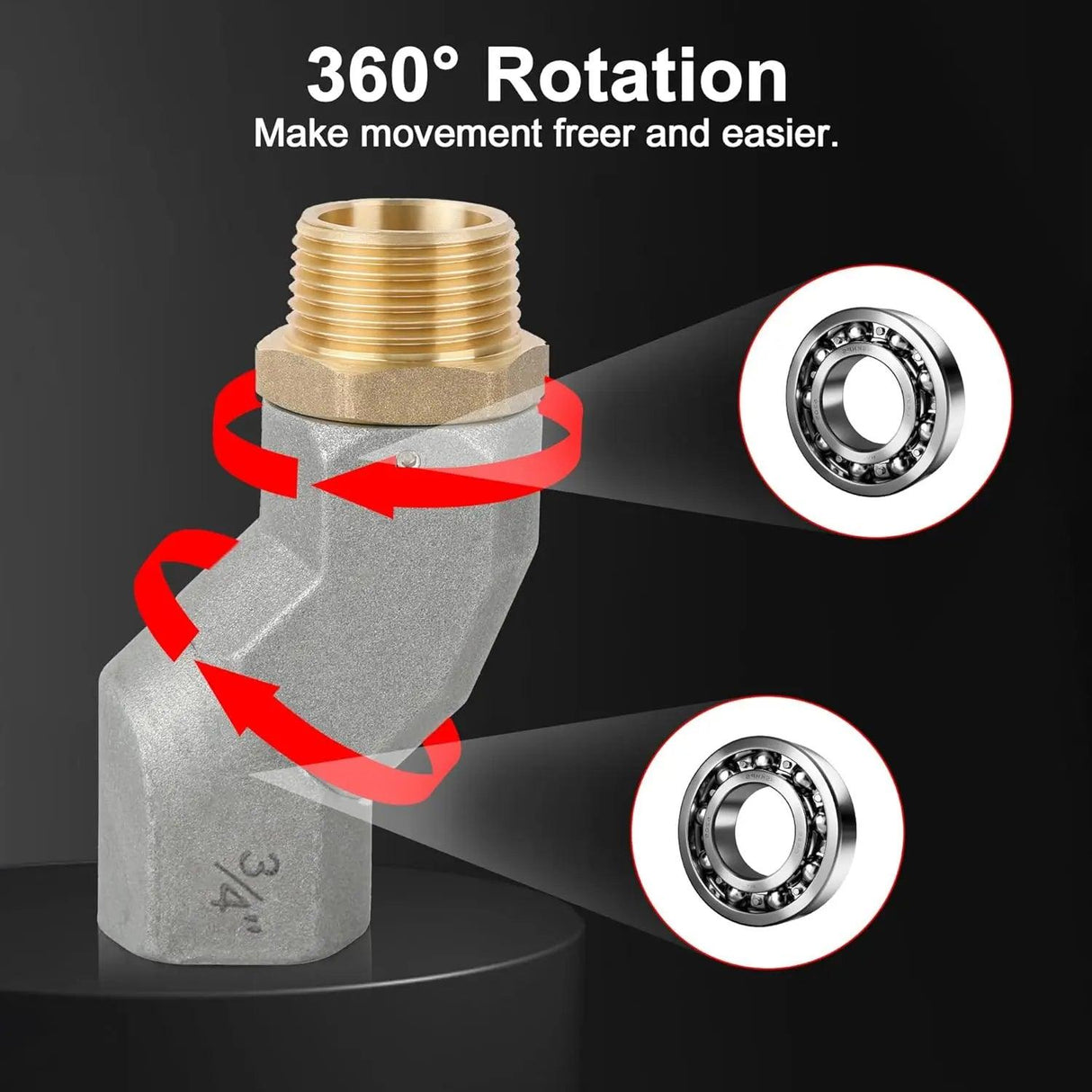 EVIL ENERGY NPT Fuel Transfer Hose Swivel - 360° Rotating Connector for ...