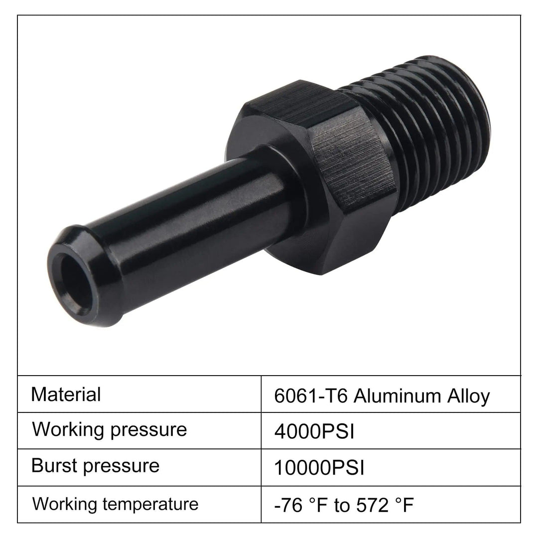 EVIL ENERGY NPT Male to Hose Barb Fitting Straight Aluminum – EVILENERGY
