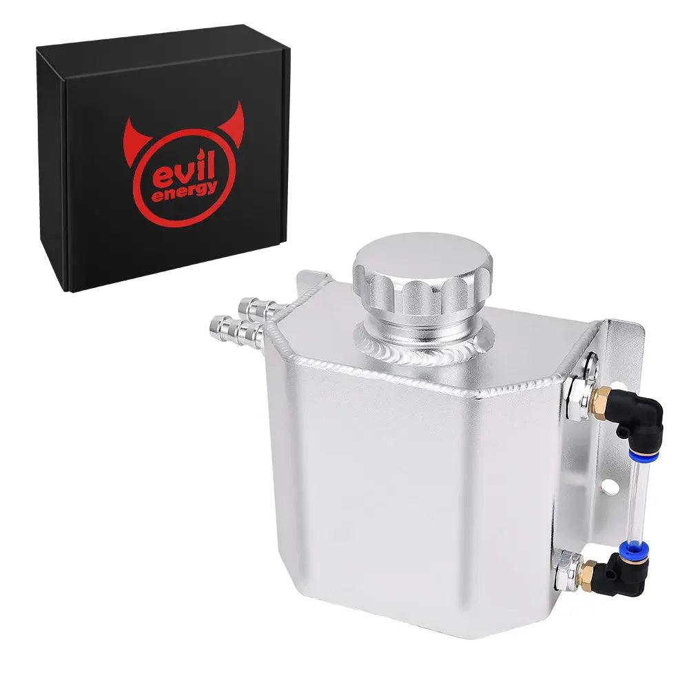 EVIL ENERGY Radiator Coolant Overflow Tank Universal Aluminum 1L ...