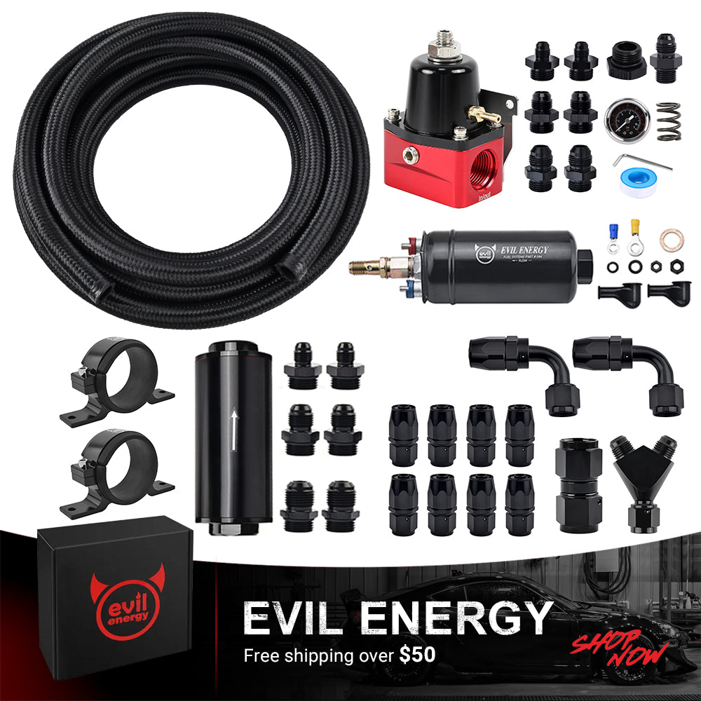 EFI Fuel System Kit with CPE Fuel Line & 10 Micron Filter | EVILENERGY