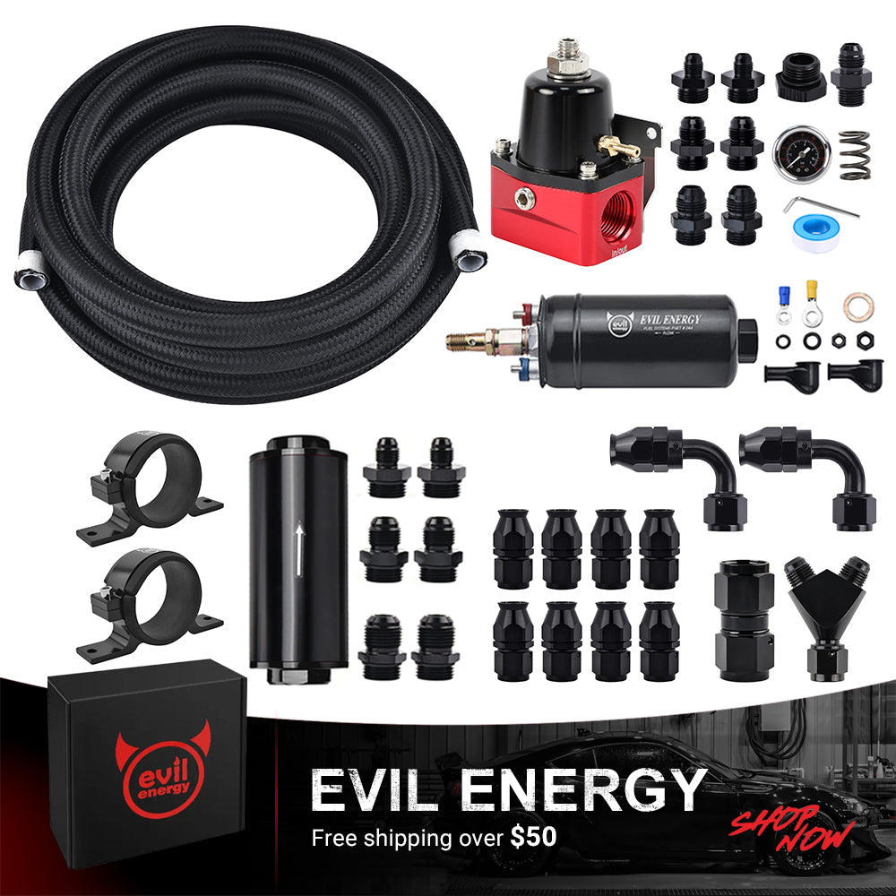 EFI Fuel System Kit with CPE Fuel Line & 10 Micron Filter | EVILENERGY